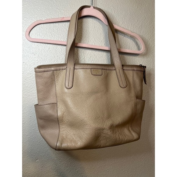 Fossil | Bags | Fossil Leather Purse Beige | Poshmark